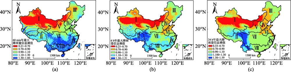 我国不同历时年最大降雨量的随机性及空间差异性